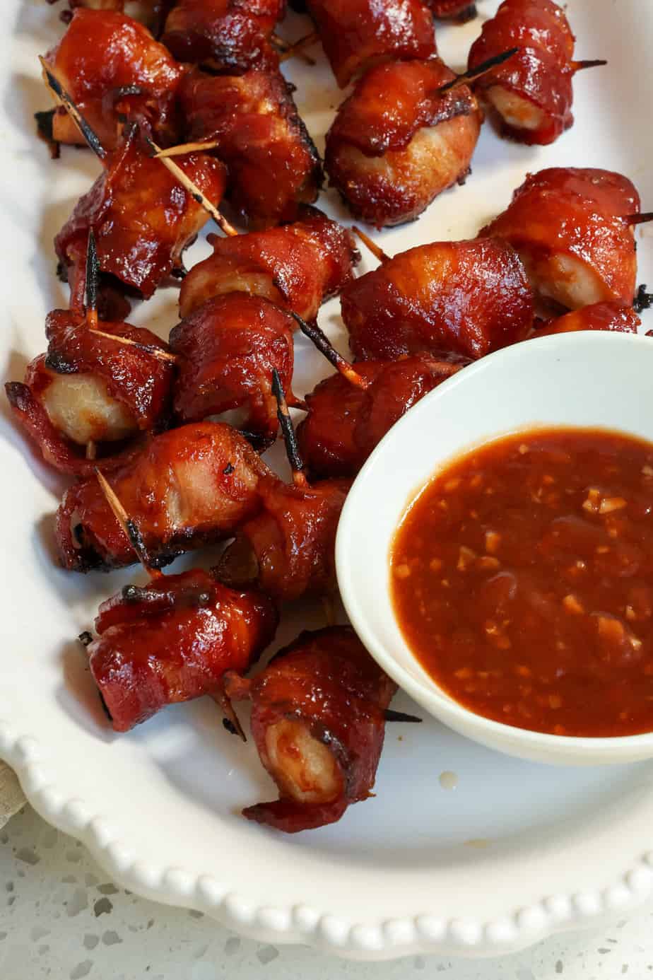Bacon Wrapped Water Chestnuts - Small Town Woman
