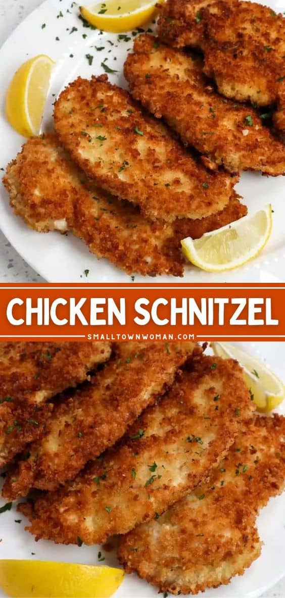 Chicken Schnitzel Recipe | Small Town Woman
