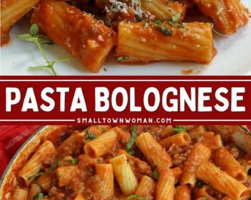 Bolognese Pasta Recipe | Small Town Woman