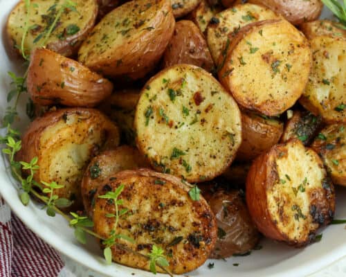 Crispy Roasted Red Potatoes | Small Town Woman