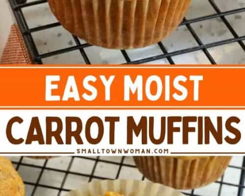Easy Moist Carrot Muffins | Small Town Woman