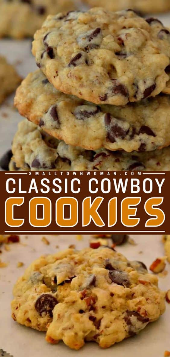 Classic Cowboy Cookies | Small Town Woman
