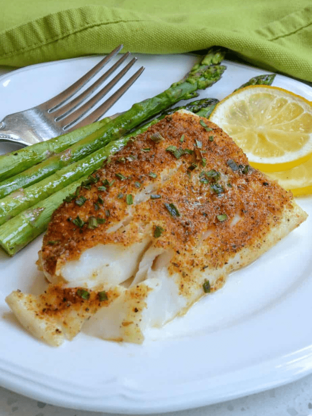 LEMON PEPPER BAKED COD - Small Town Woman