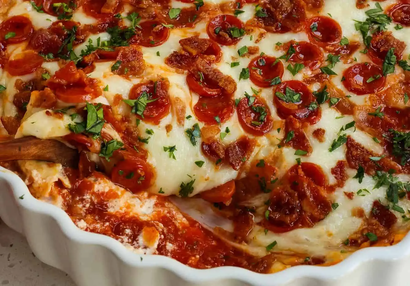 Easy Cheesy Pizza Dip