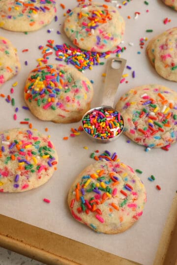 Funfetti Cookies (Sprinkle Cookies) | Small Town Woman