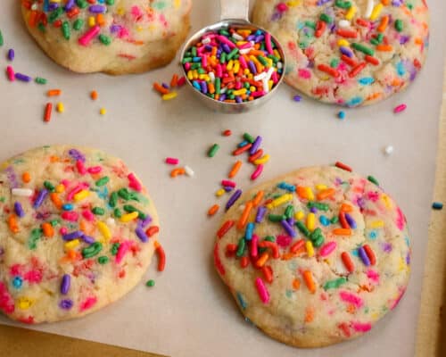 Funfetti Cookies (Sprinkle Cookies) | Small Town Woman
