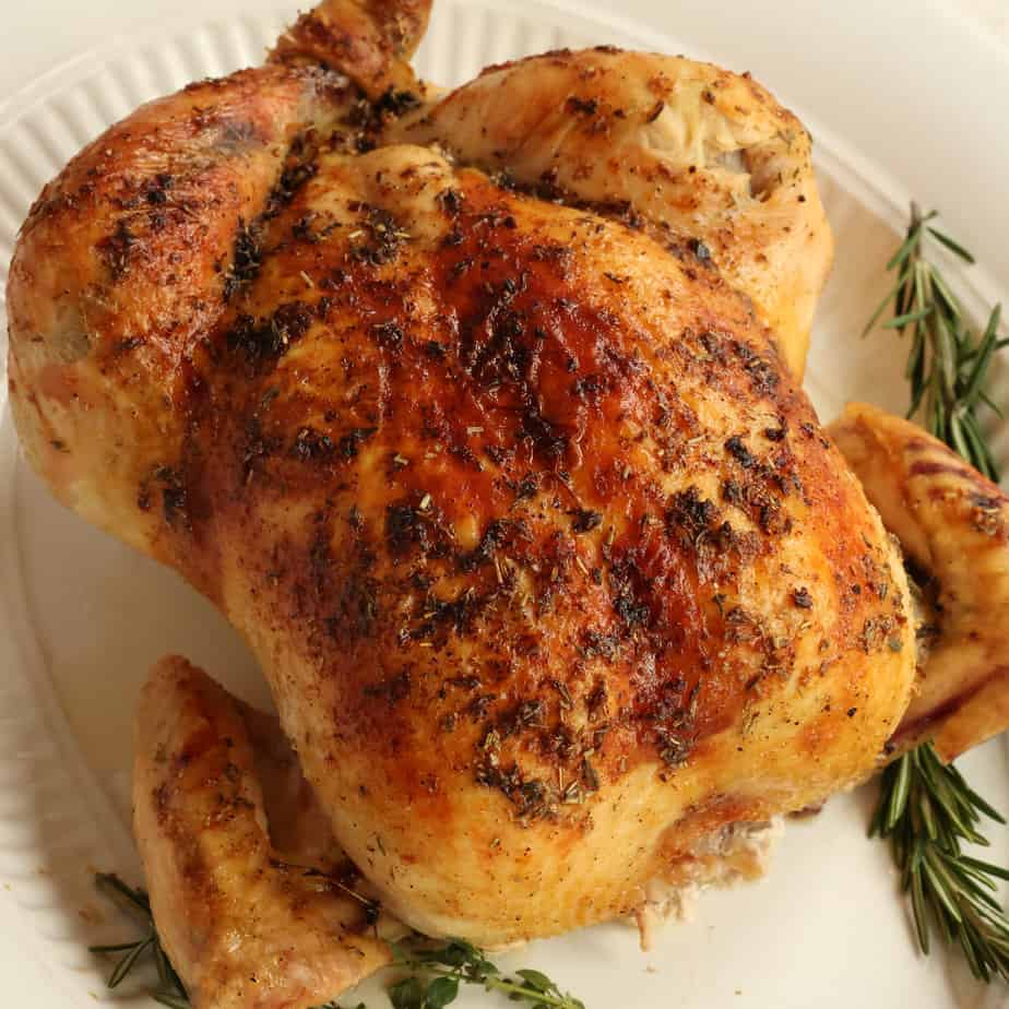 Herb Butter Roasted Chicken | Small Town Woman
