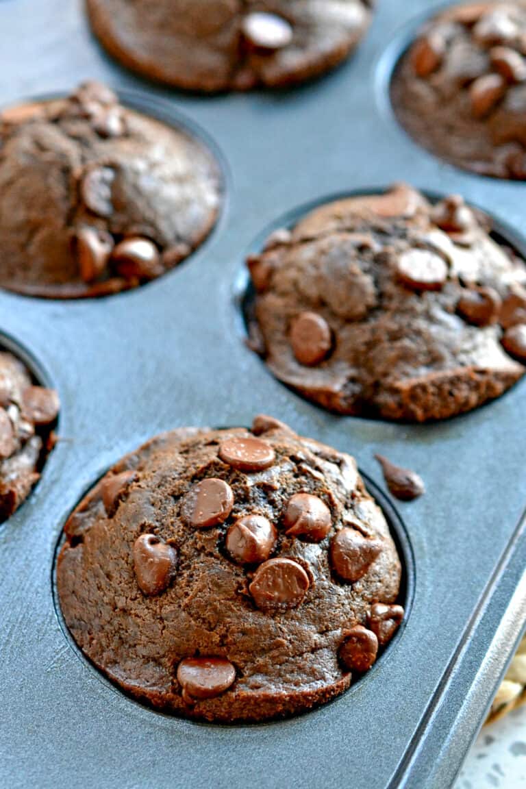 Double Chocolate Chip Muffins | Small Town Woman