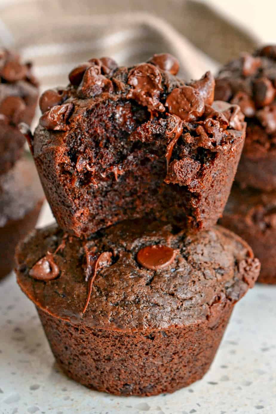 Double Chocolate Chip Muffins | Small Town Woman