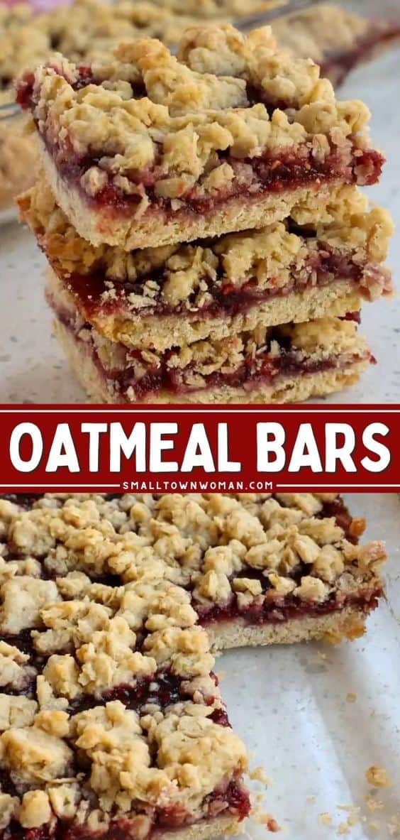 Oatmeal Breakfast Bars | Small Town Woman
