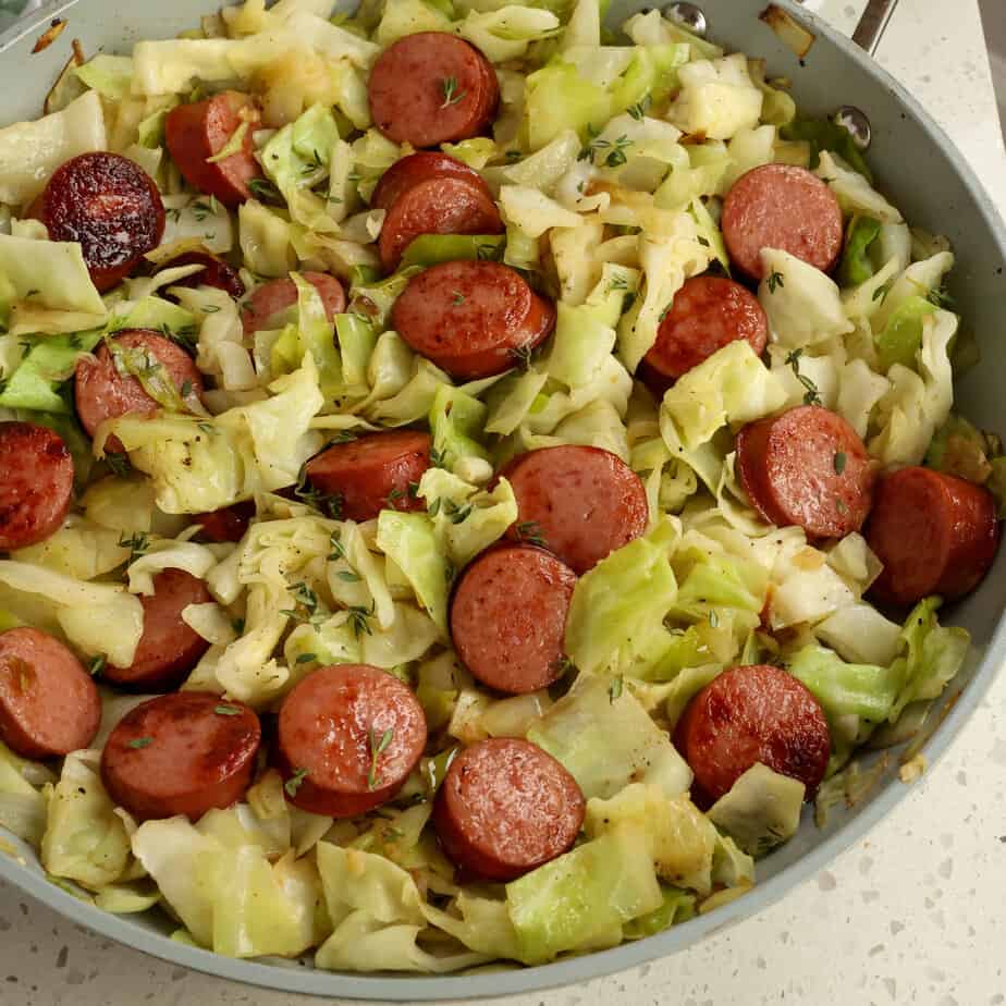 Cabbage and Sausage Skillet | Small Town Woman