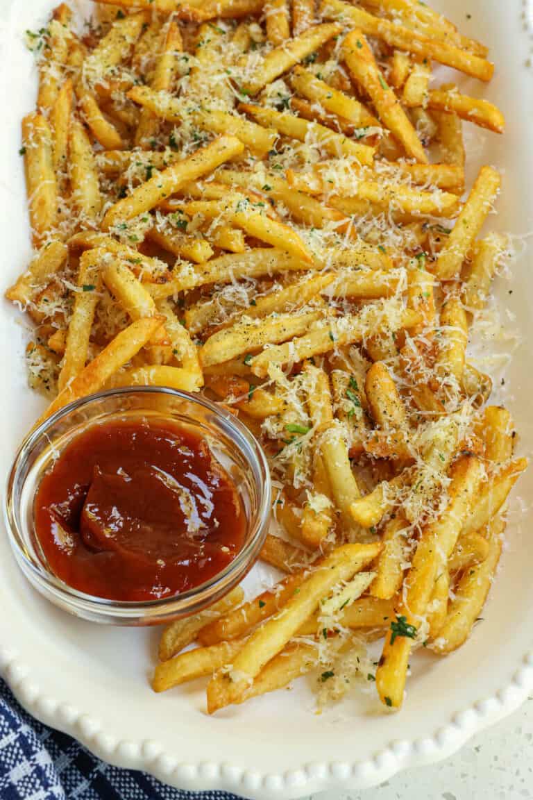 Garlic Parmesan Fries - Small Town Woman