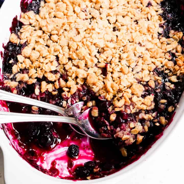 Easy Blueberry Crisp