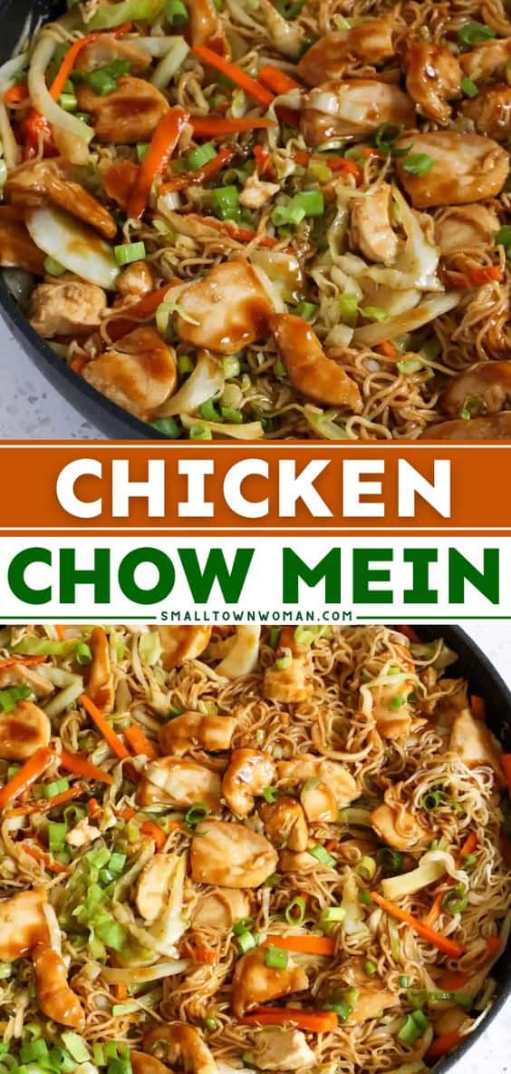 Chicken Chow Mein Ready in Under 25 Minutes