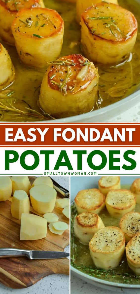Easy Fondant Potatoes Recipe | Small Town Woman