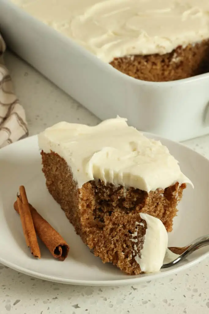 Moist Spice Cake with Cream Cheese Frosting