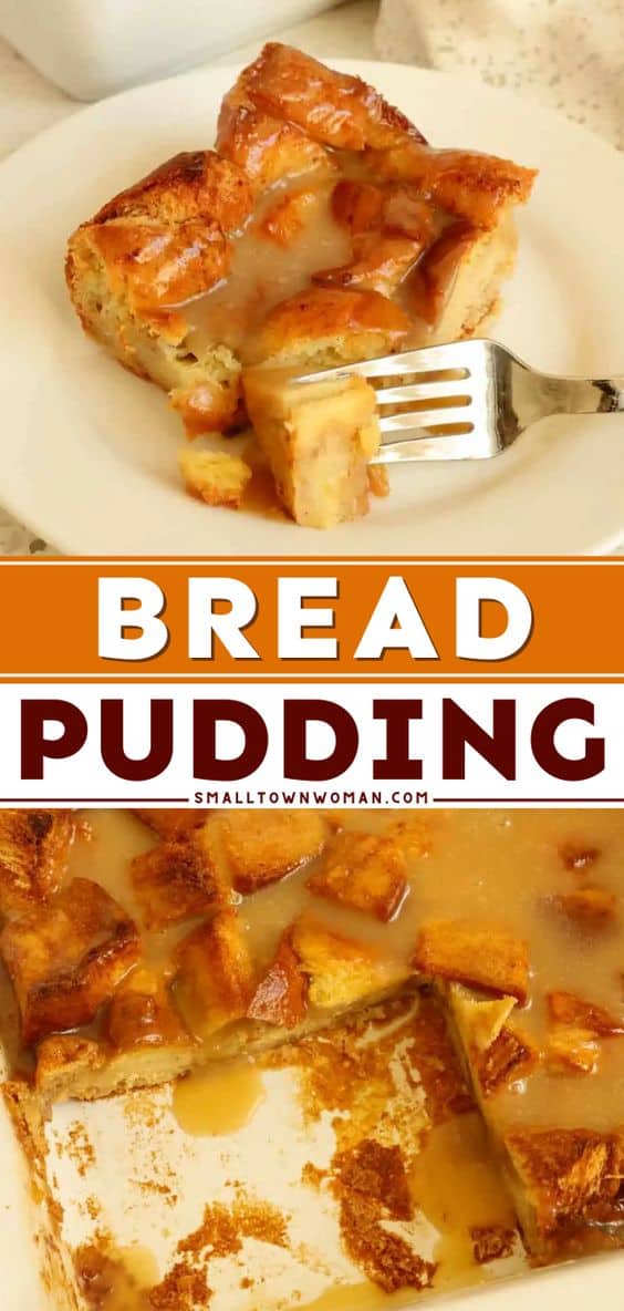 Bread Pudding with Vanilla Sauce