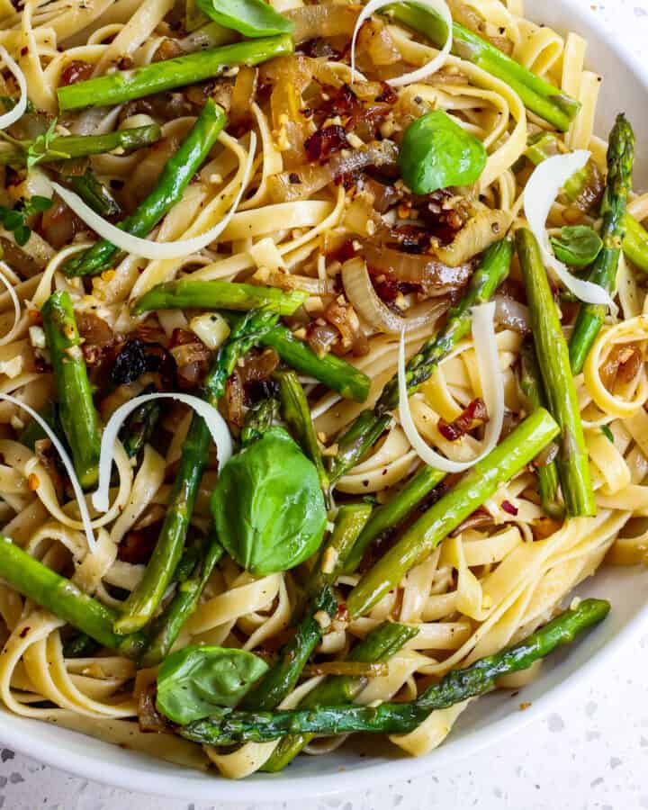 Asparagus Pasta with Parmesan and Lemon