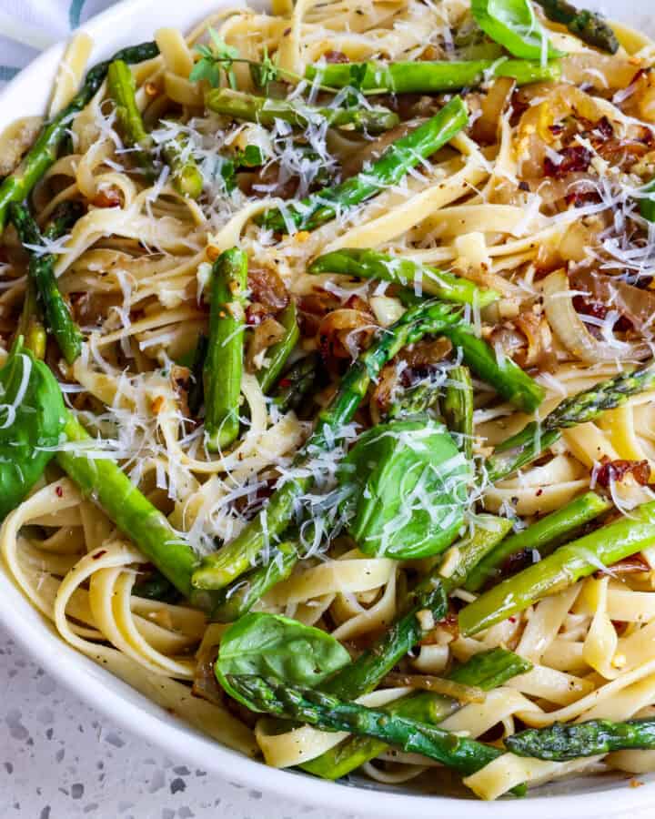 Asparagus Pasta with Parmesan and Lemon
