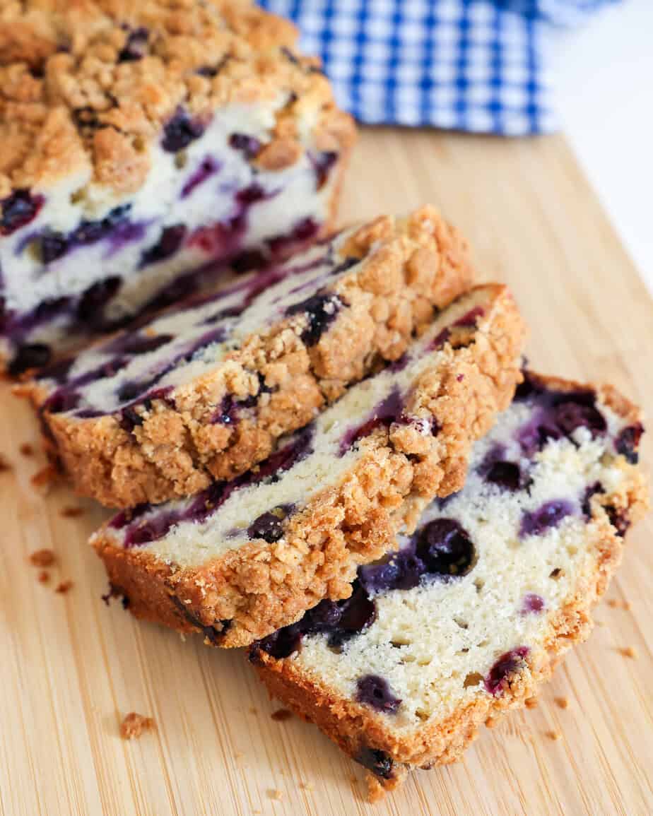 Blueberry Bread Moist and Easy
