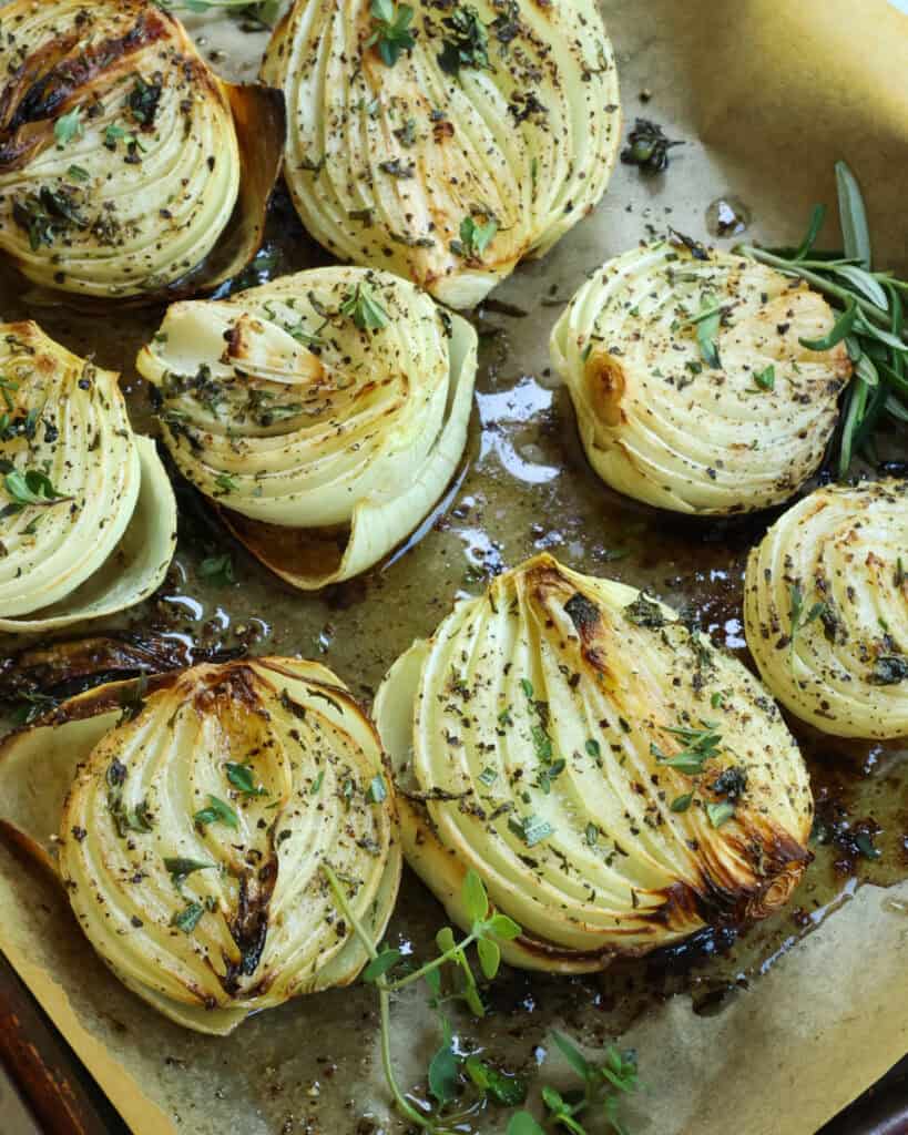 Roasted Onions with Fresh Herbs