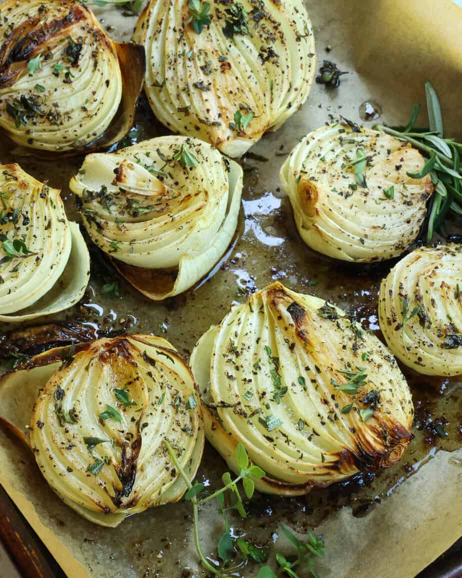 Roasted Onions with Fresh Herbs