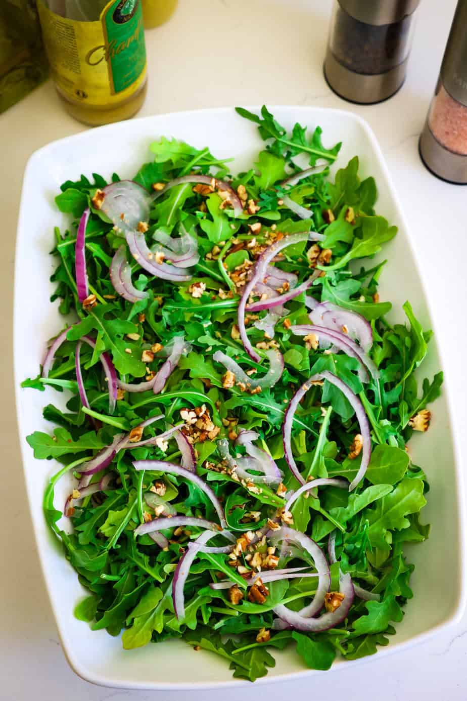 Rocket Salad with Mustard Vinaigrette and Parmesan