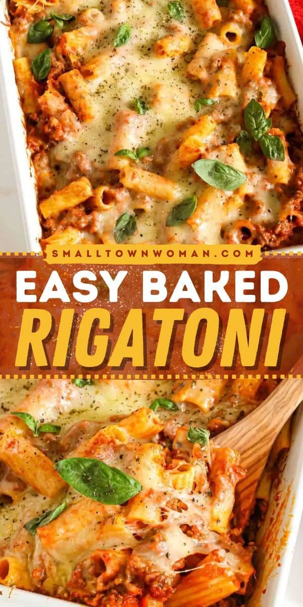 Baked Rigatoni Recipe (So Easy)