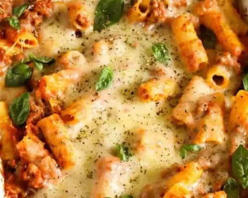 Baked Rigatoni Recipe (So Easy)